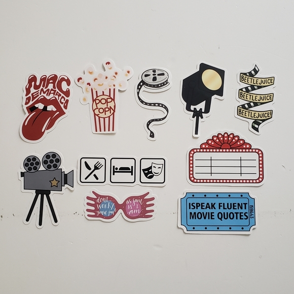 Accessories | 315 5pcs Movie Theater Stickers | Poshmark